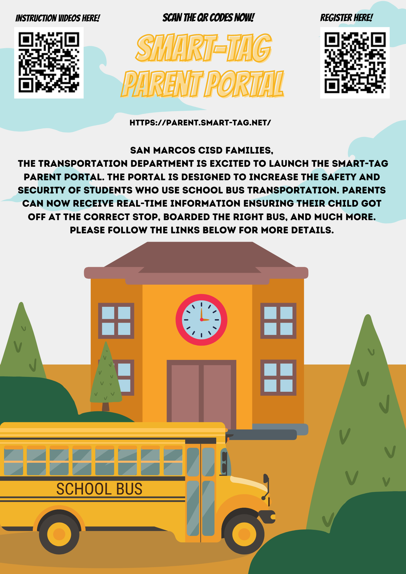Transportation / Flyer for SMART-tag Parent Portal